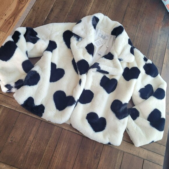Stoosh | Jackets & Coats | Stoosh Francescas Exclusive Heart Print Faux ...